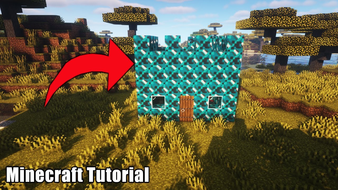 CYAN GLAZED TERRACOTTA TINY CASTLE 🟦🏰 | MINECRAFT TUTORIAL 🟦🏰 - YouTube
