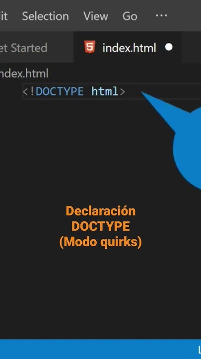 Declaración DOCTYPE y modo quirks - YouTube