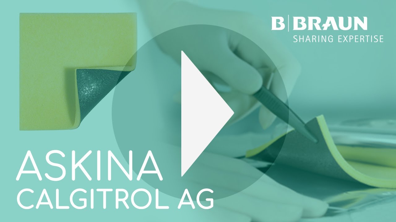 PENSO DE ESPUMA E ALGINATO COM PRATA ASKINA CALGITROL AG - YouTube