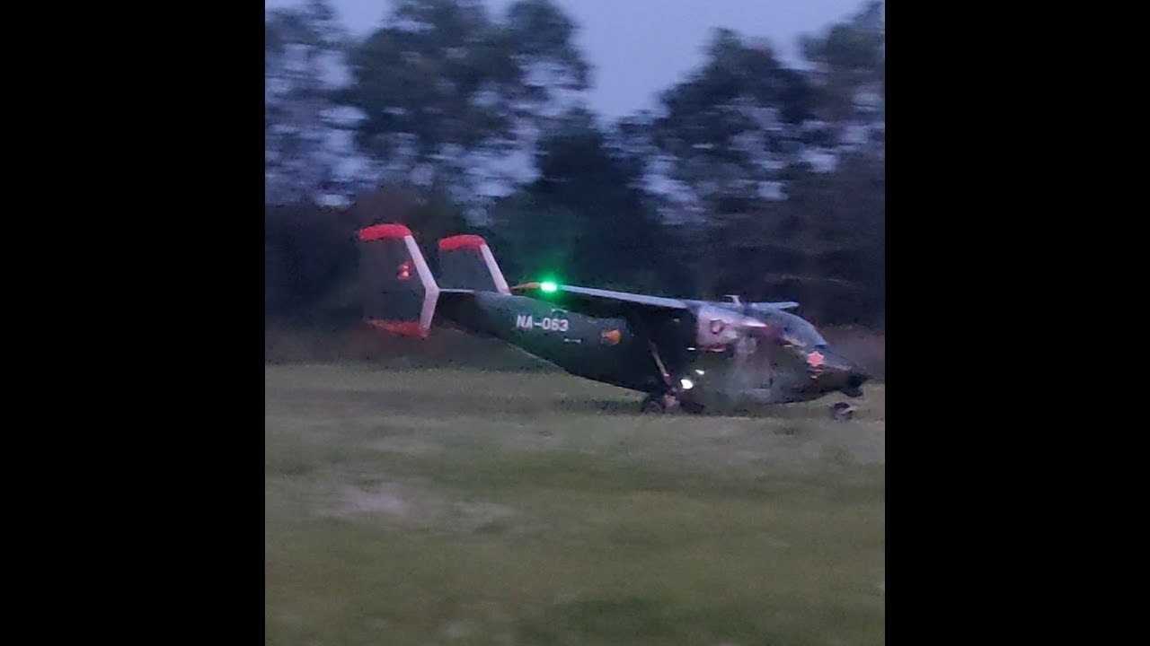 Nepal Army PZL M-28 Sky Truck In Meghauli, Chitwan - YouTube