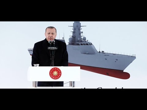 Cumhurbaşkanımız Erdoğan, Test ve Eğitim Gemisi Ufuk (A-591) Denize İniş Töreni'nde konuştu