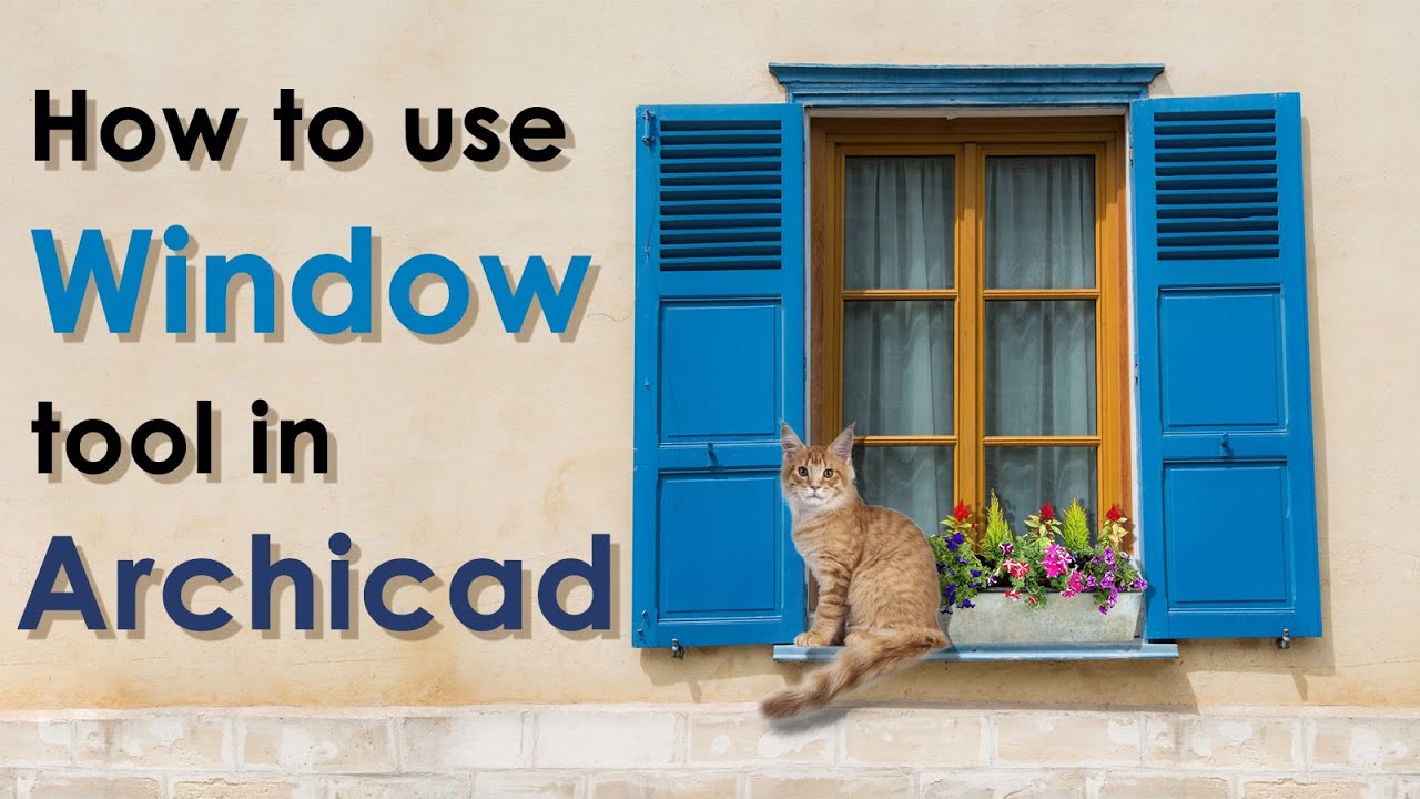 Archicad - How to use window tool (Advanced settings) - YouTube