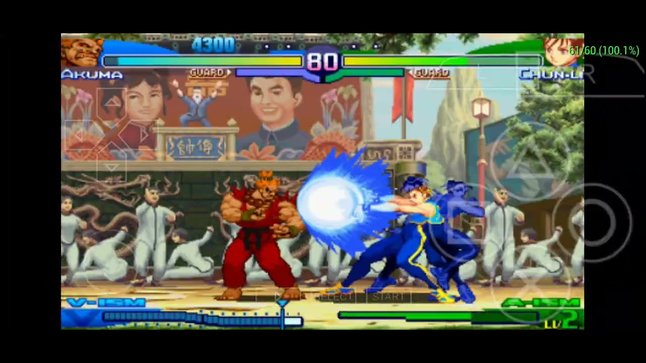 configuración Street Fighter Alpha 3 Max gama baja ppsspp - YouTube