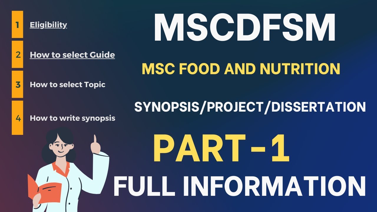 |How to write ignou mscdfsm synopsis step by step| mscdfsm project ...