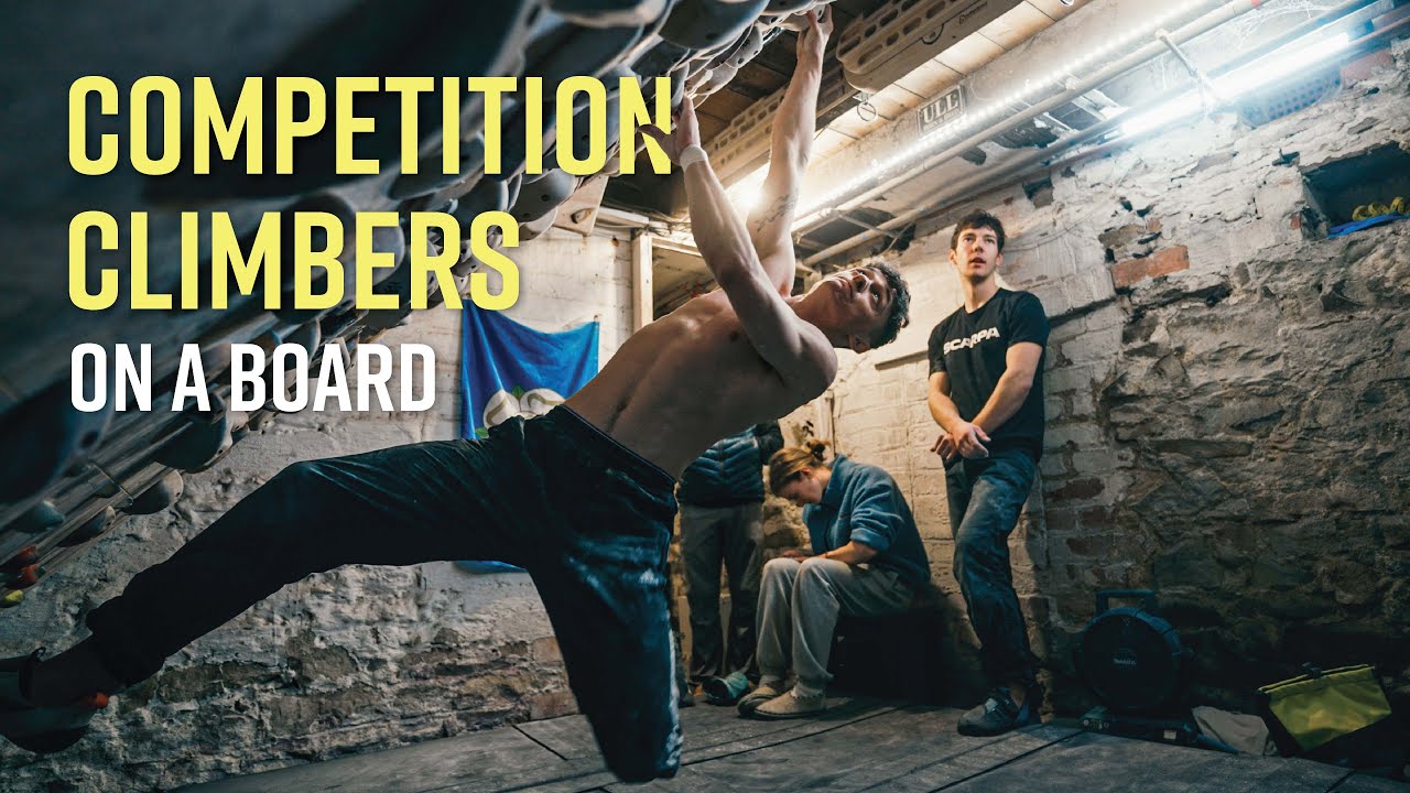 When Competition Climbing Meets Board Training ft. Jim Pope and Max ...