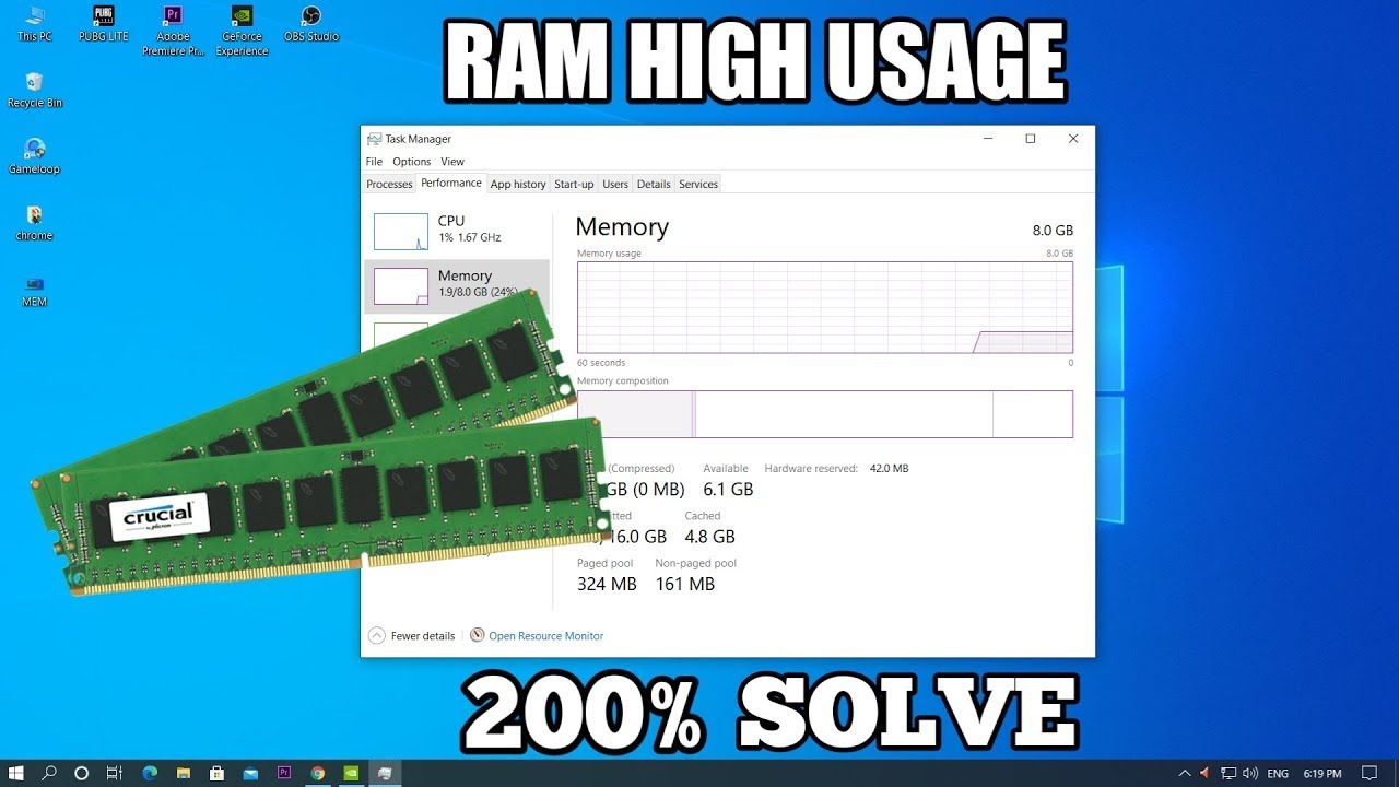 How To Fix High RAM Usage Boost FPS In Games l High Ram Usage While ...