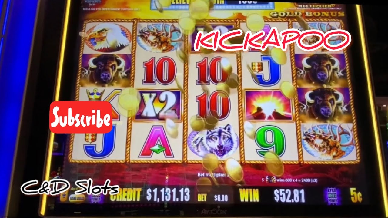 Buffalo 🦬 Gold at Kickapoo Lucky Eagle Casino 5cent denom - YouTube