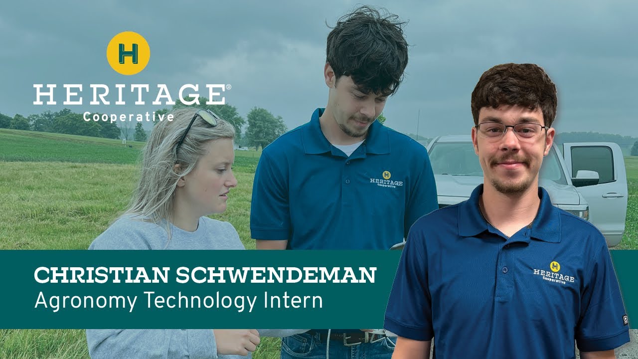 2023 Heritage Cooperative Interns - Christian Schwendeman, Agronomy Technology Intern - YouTube