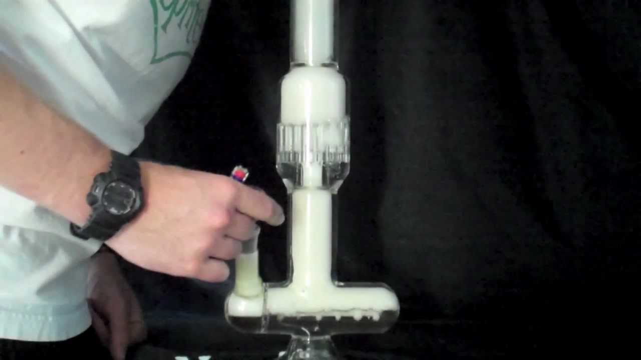 Double Perc Inline Milky Bong Rip In Slow Motion HD!!! - YouTube
