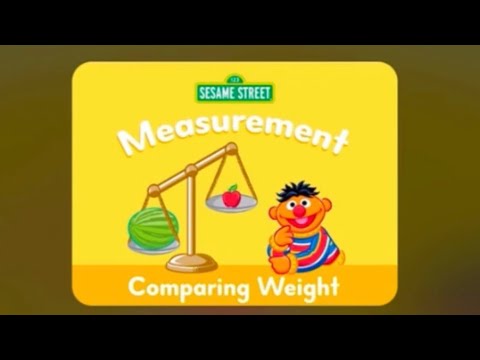 Learn Measurement for Toodler - Learning comparing weight with Sesame ...
