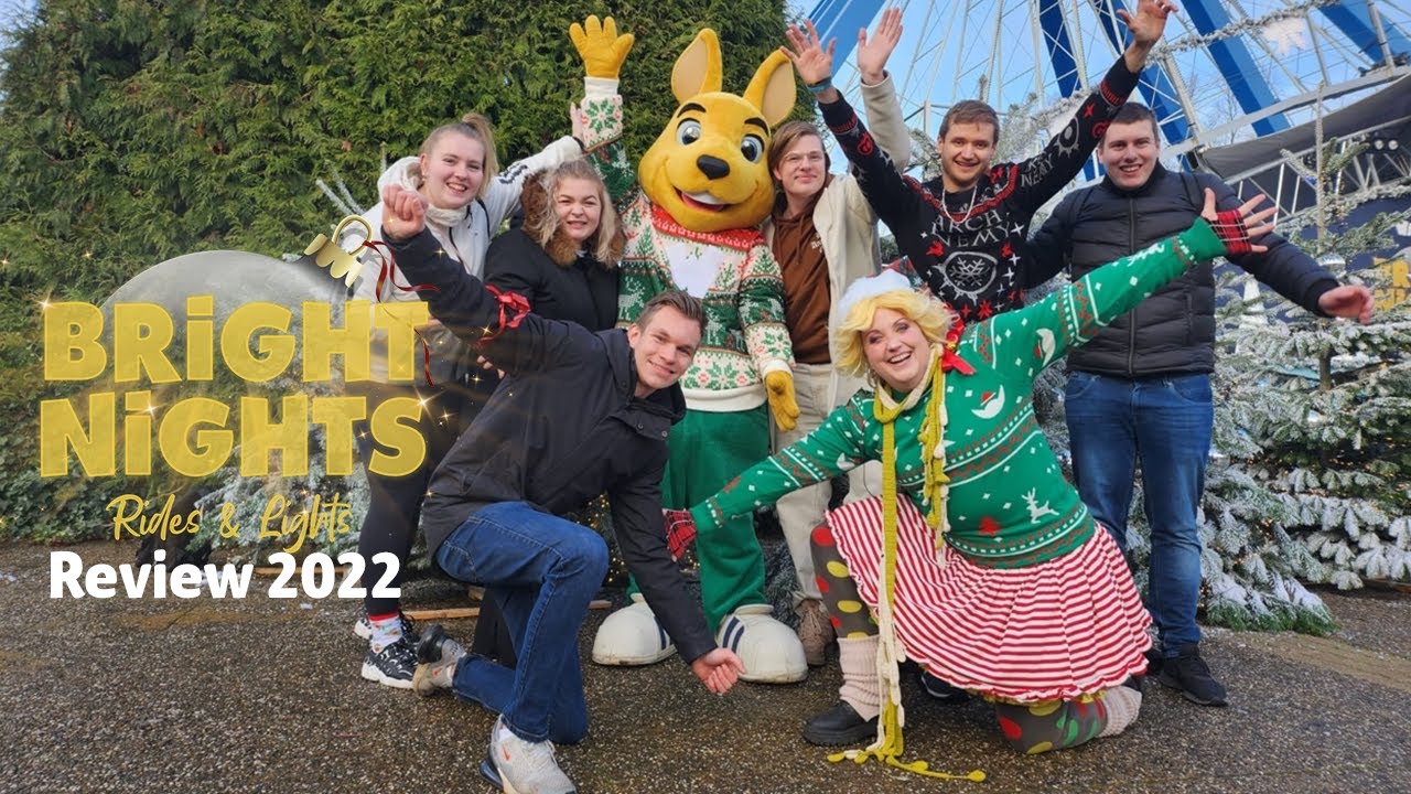 Bright Nights 2022 in Walibi holland - Rides & Lights - YouTube