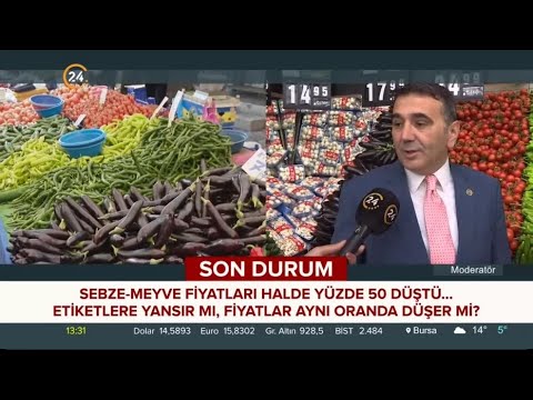 Ömer DEMİR       24TV      Halde fiyatlar düşüyor