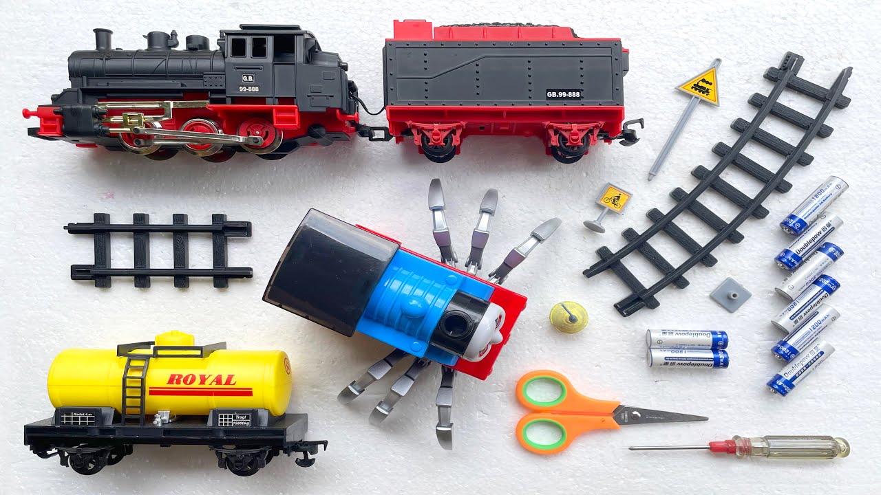 Unboxing Dan Merakit 3 Mainan Kereta Api Besar, Kereta Api Laba-laba ...