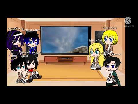 Aot react to Godzilla vs Axor Animation