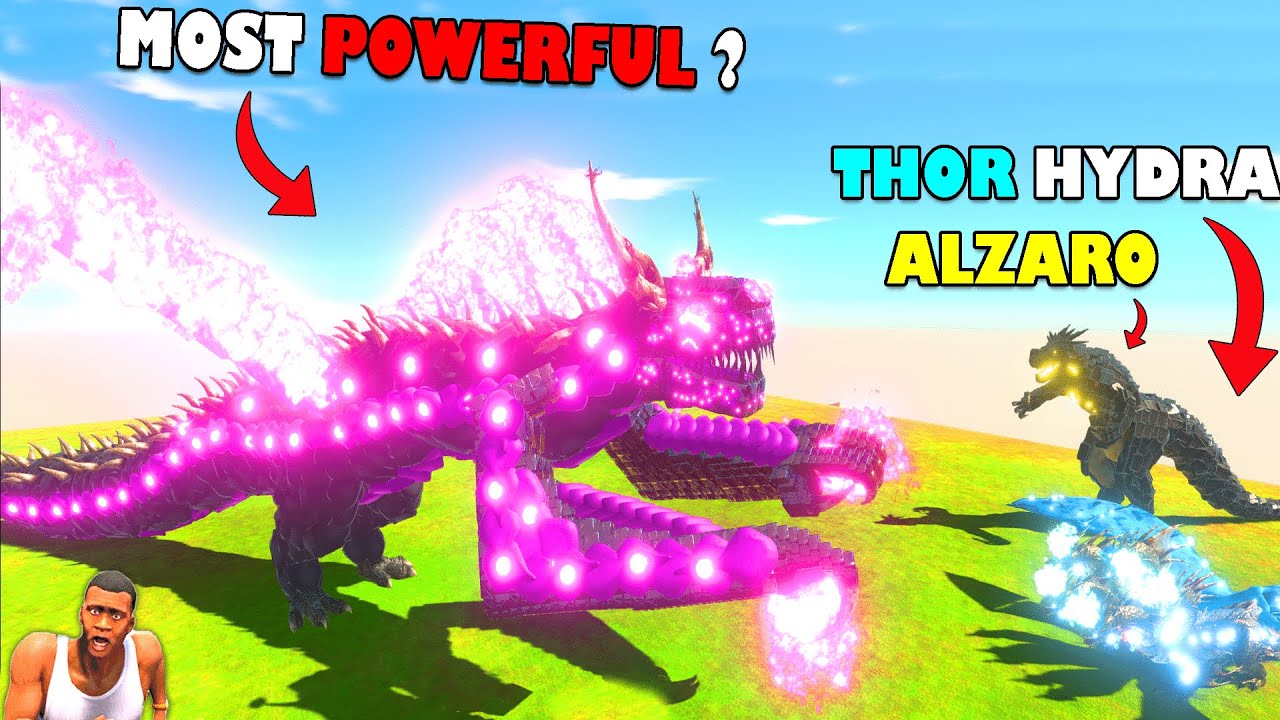 UNDEFEATED GOD UNIT 😱 vs THOR HYDRA and ALZARO in Animal Revolt Battle ...