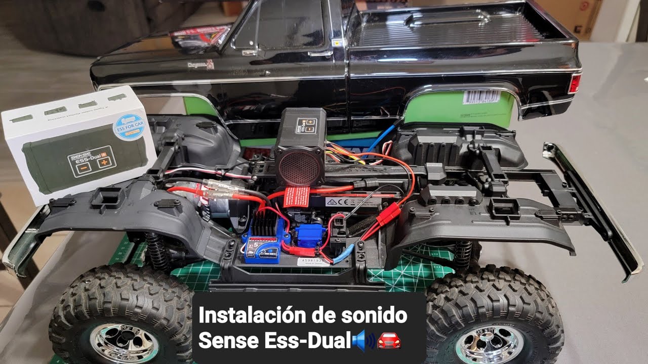 Traxxas Trx4 Cheyenne K10 Upgrade Intalacion de sonido de motor SENSE ...