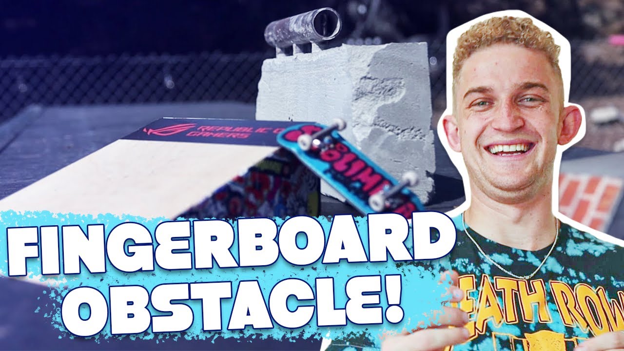 I tried Making my own FINGERBOARD OBSTACLE! - YouTube