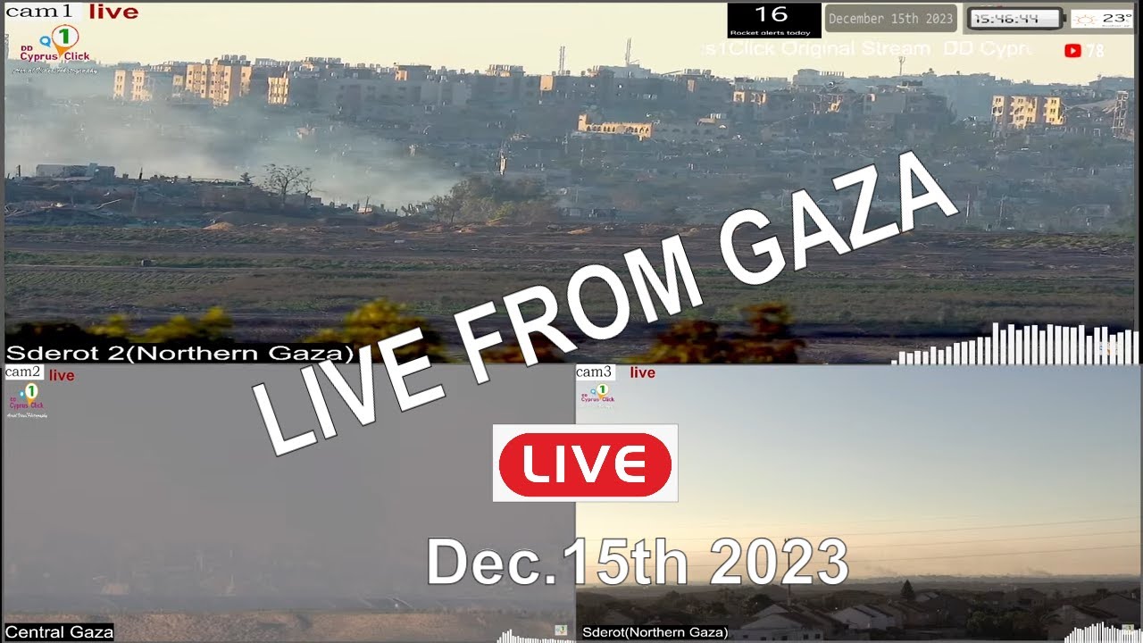 GAZA LIVE : Palestine,GAZA | Single or Multi-cams | Stream#154 - YouTube