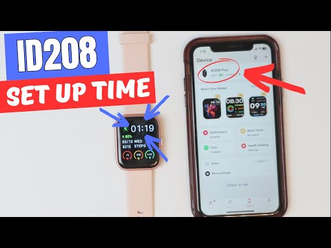 How to set time in smartwatch ID208 Plus. Quick Video, Easy Solution !