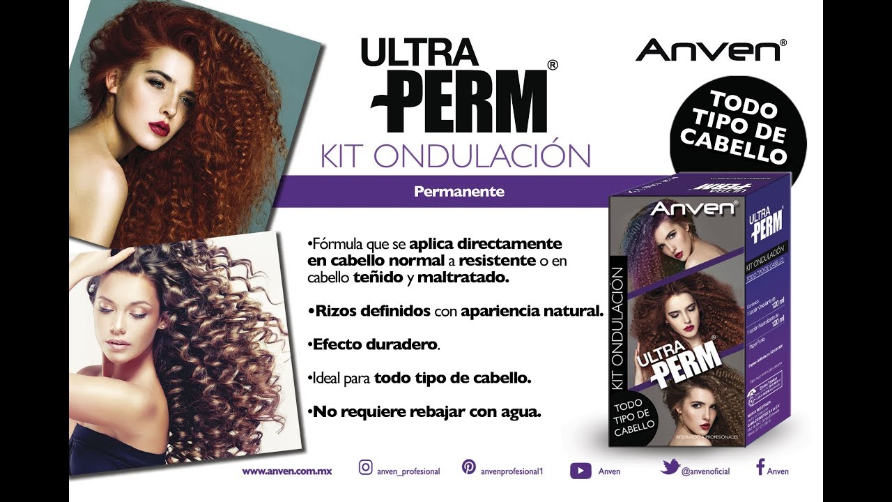 KIT ULTRA PERM ANVEN - ONDULACIÓN PERMANENTE PARA TODO TIPO DE CABELLO ...