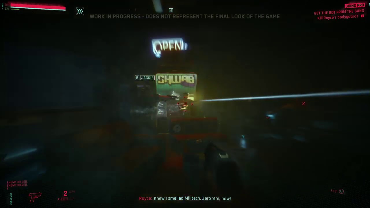 Cyberpunk 2077 showing off gunplay Gameplay - YouTube