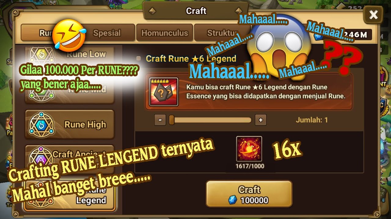 Crafting RUNE Legendary in this season | Summoners War Indonesia - YouTube