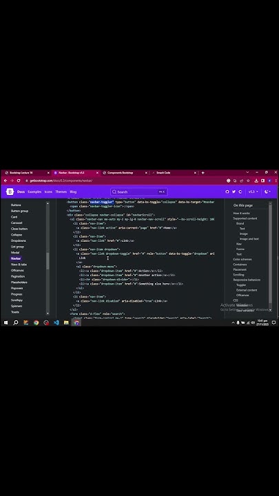 How Navbar Gives Responsive Behaviors In Bootstrap Shorts Bootstraptutorial Youtube