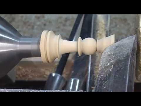 Wood turning - making the most beautiful chess pieces - YouTube