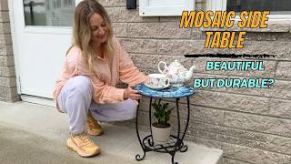 Is This Mosaic Patio Side Table From Amazon Worth It? Honest Review