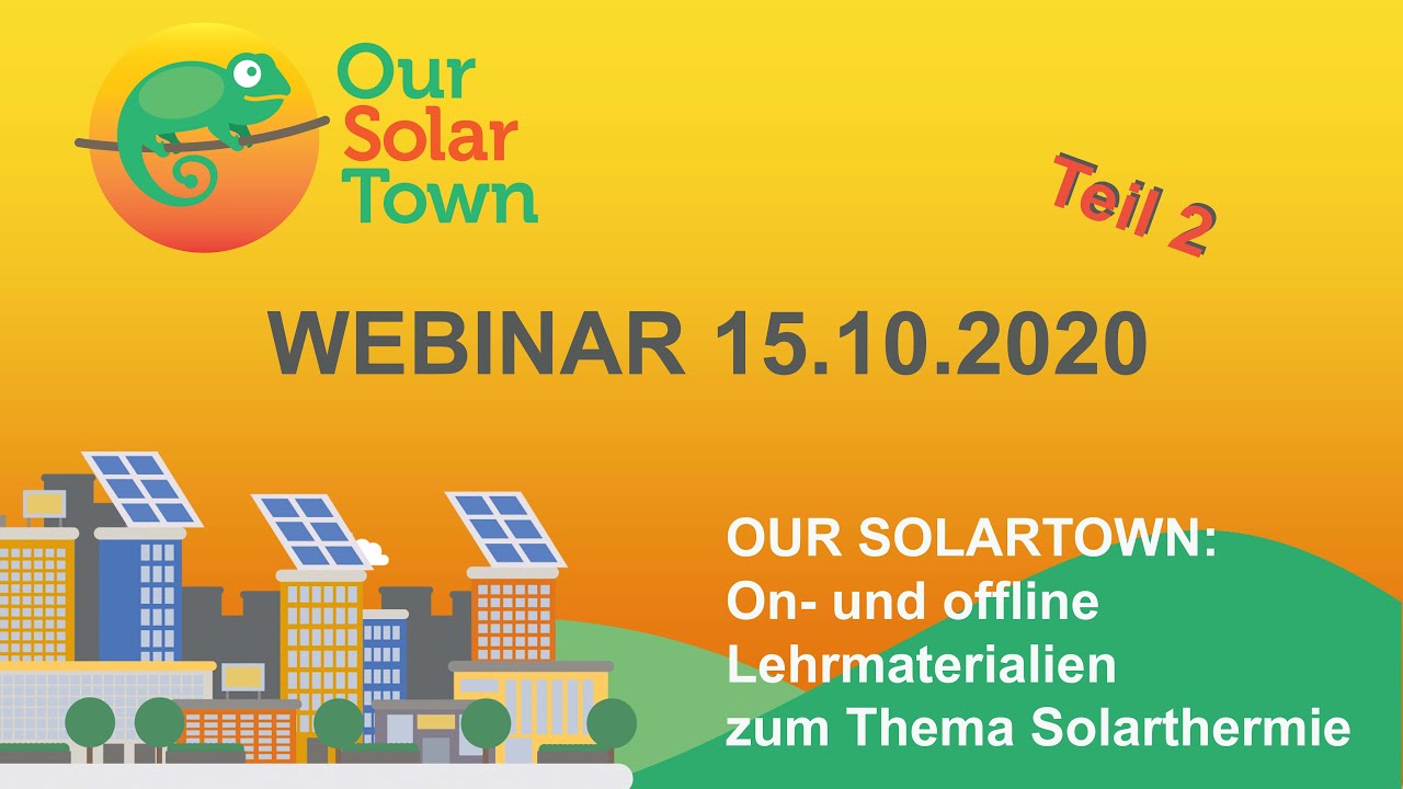 Webinar "OUR SOLARTOWN: On- und offline Lehrmaterialien zum Thema ...