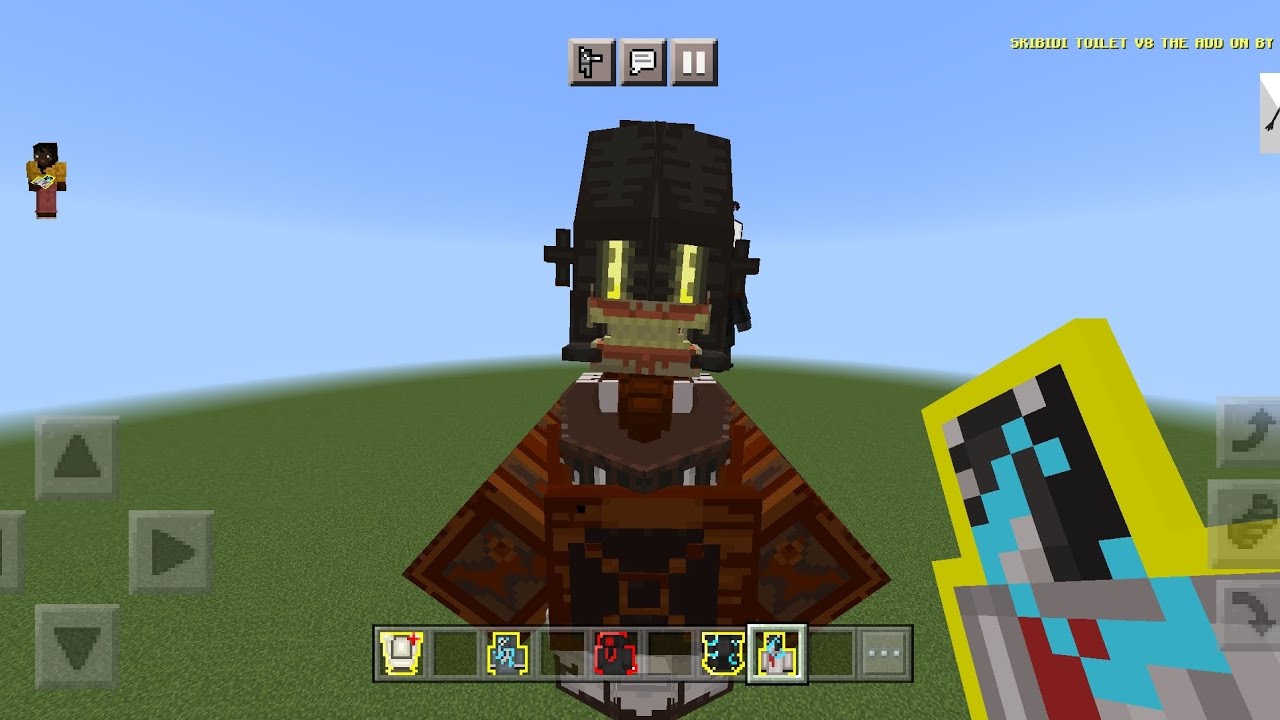 Skibidi toilet V8 by GOJI DRAW mod in Minecraft - YouTube