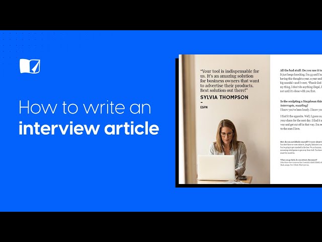 Magazine Interview Article Template