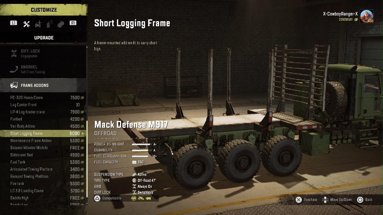 SnowRunner Mack Defense M917 truck review🚛 - YouTube