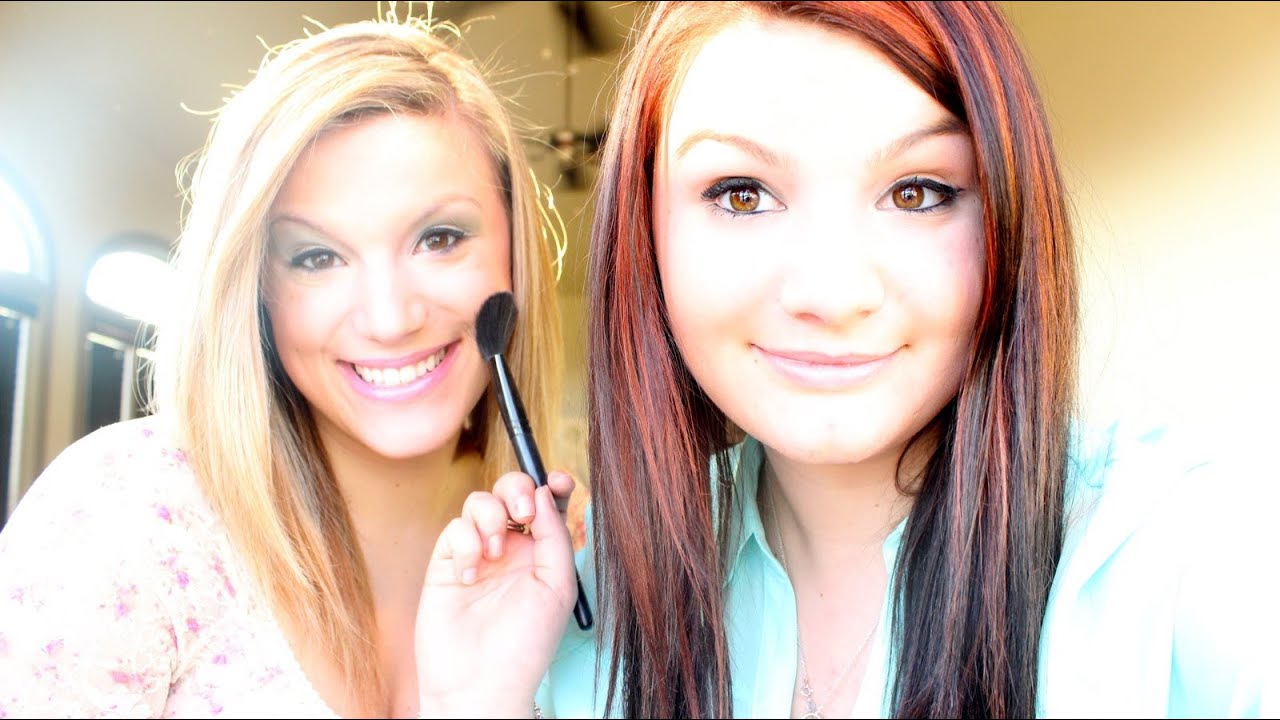Makeover: Sister's Makeup ♡ - YouTube