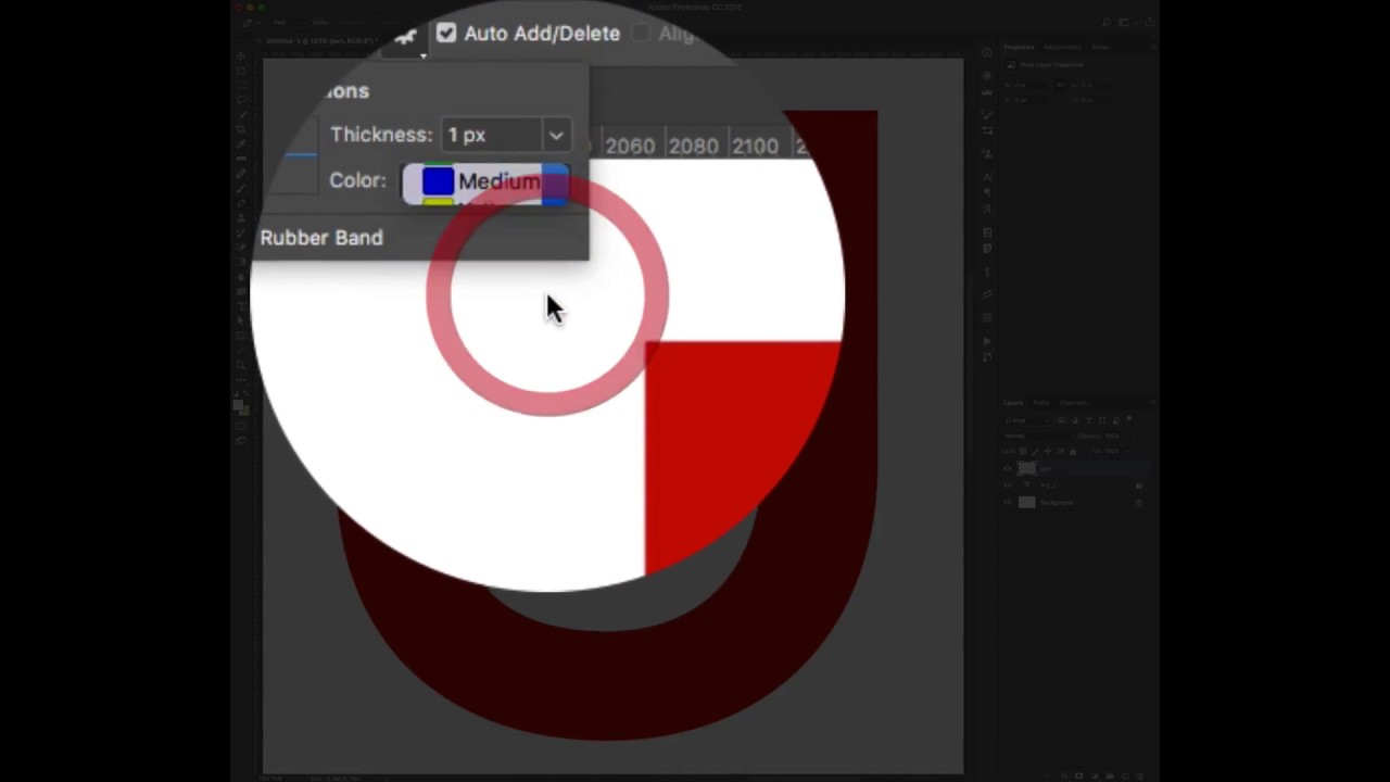 Photoshop CC2018 curvature pen tool - YouTube