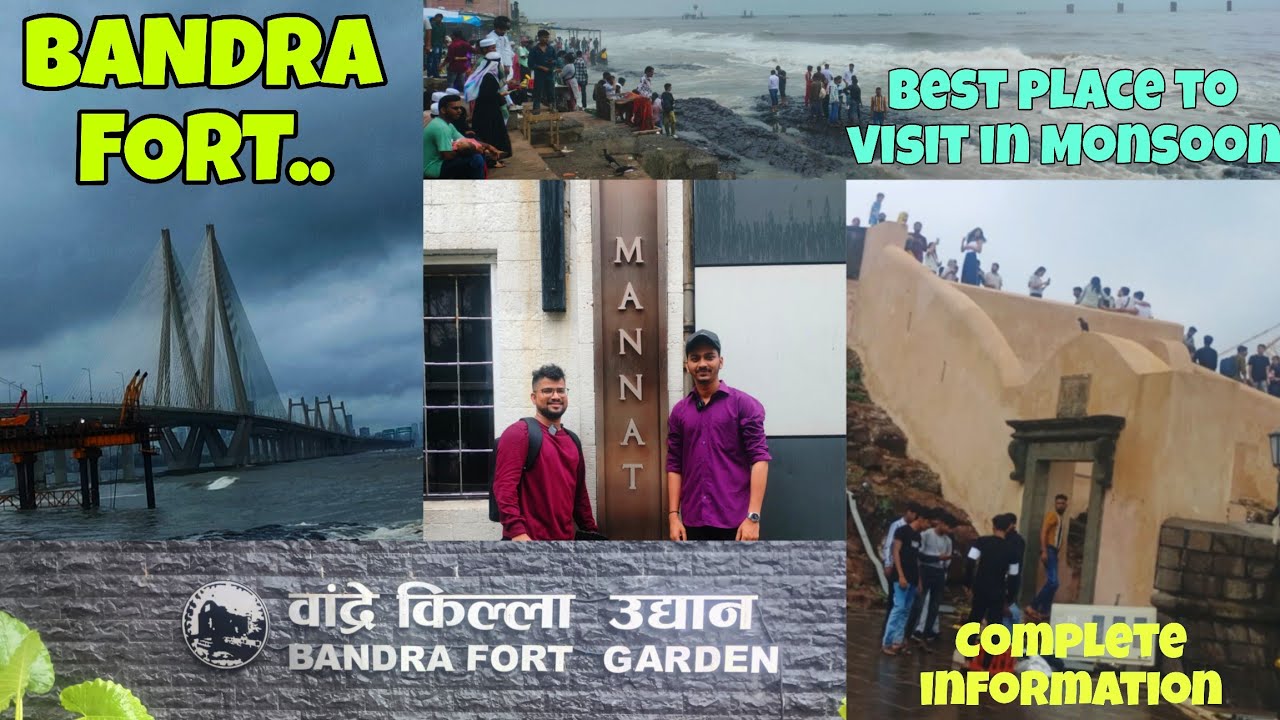 Bandra Fort Mumbai🌊 | Bandra Bandstand | Bandra Worli Sealink | Mannat ...