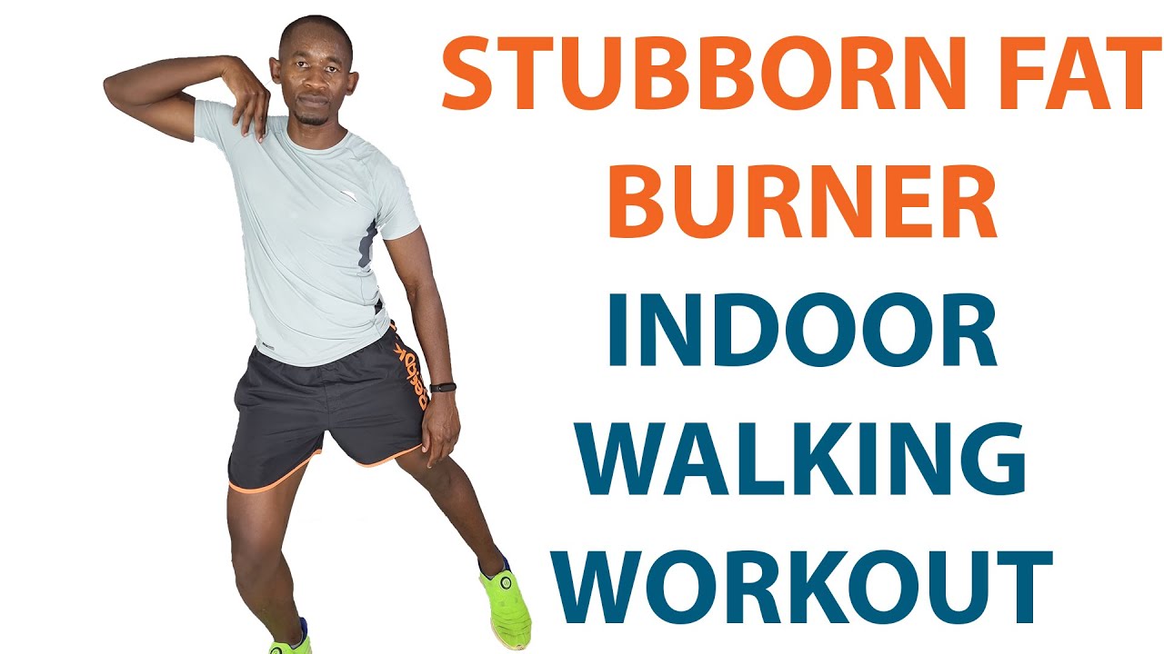 30 Minute STUBBORN FAT BURNER Indoor Walking Workout - YouTube
