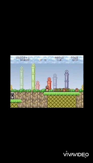 MF - Kingdom Worlds:Mario kills 2 Goombas and a Koopa with fireballs. # ...