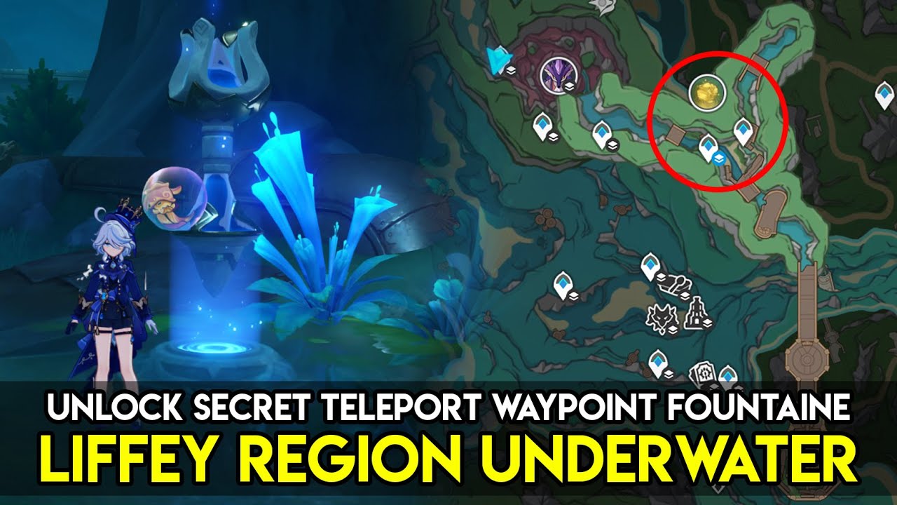 Cara Membuka Liffey Region Underwater Fountaine - Genshin Impact - YouTube
