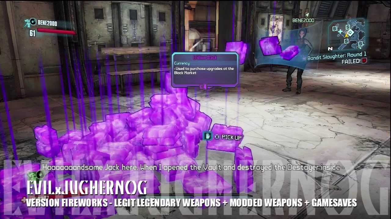 BL2: VERSION FIREWORKS LEGENDARY (MODDED) WEAPONS GIVEAWAY LOBBY ...