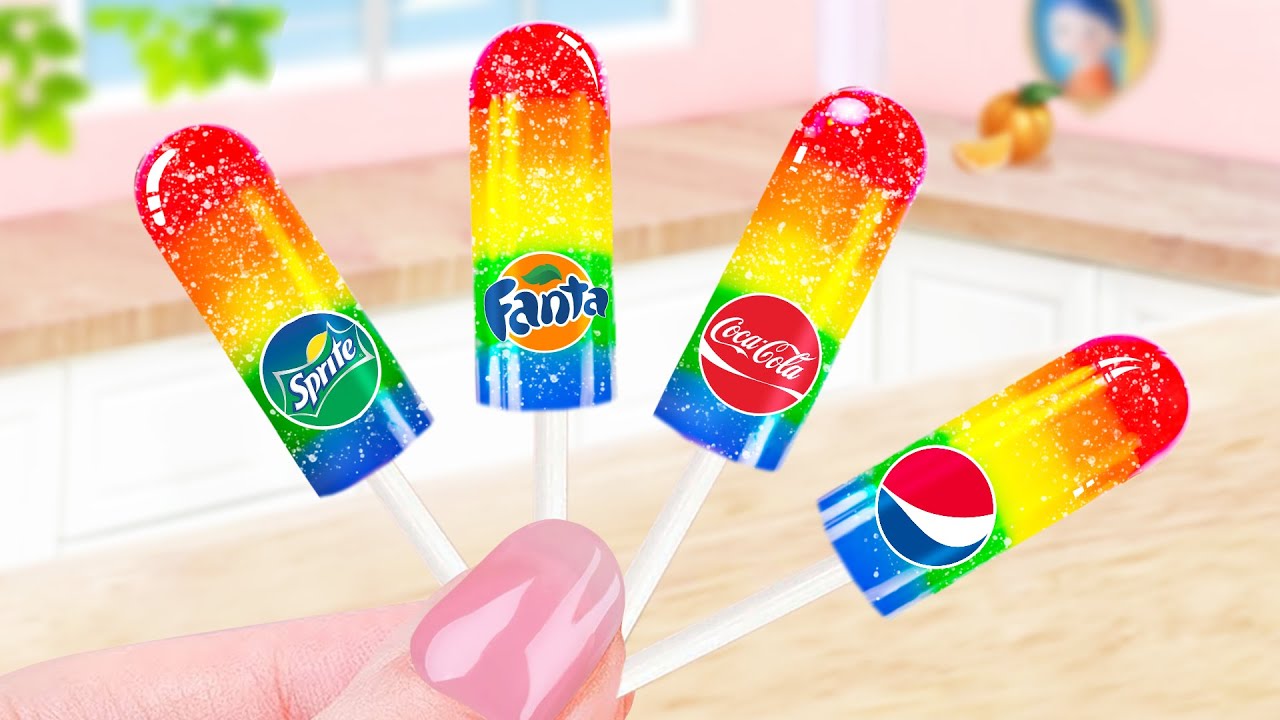 Fantastic RAINBOW Sprinkle Sugar Jelly🌈Colorful Fruit Jelly & Cakes ...