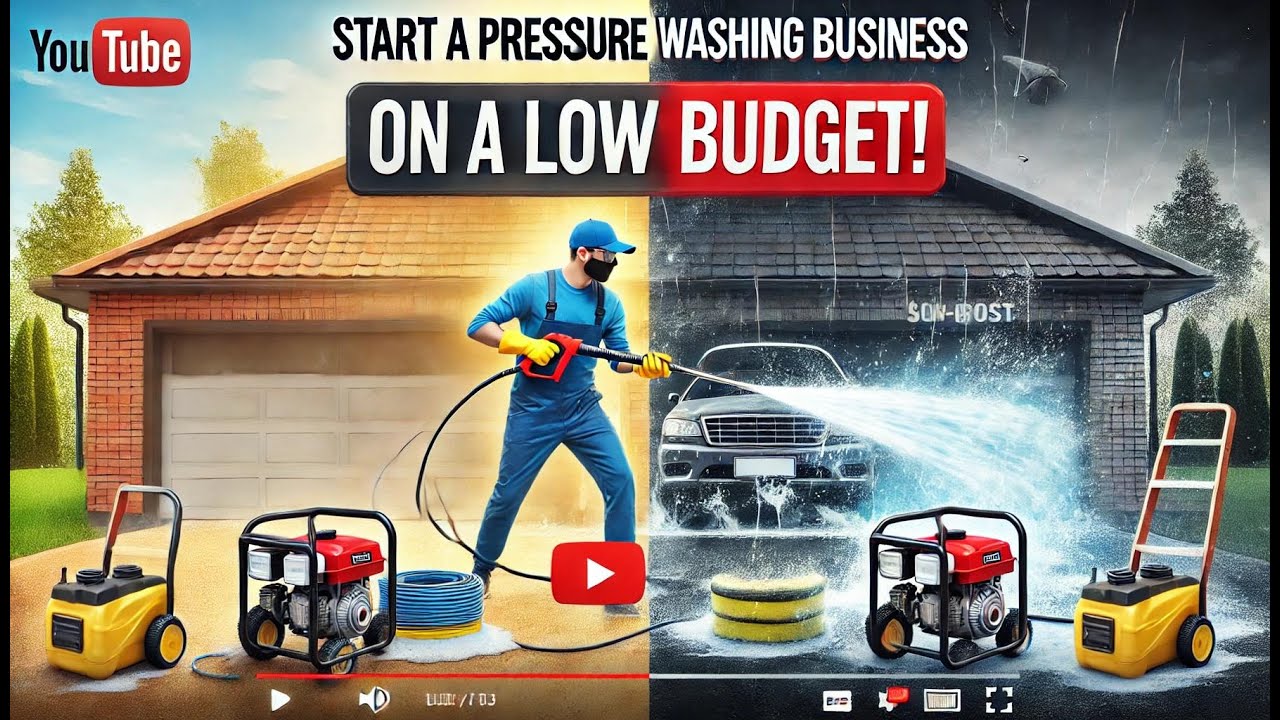 Start a Profitable Pressure Washing Business with Little Money! (Step ...