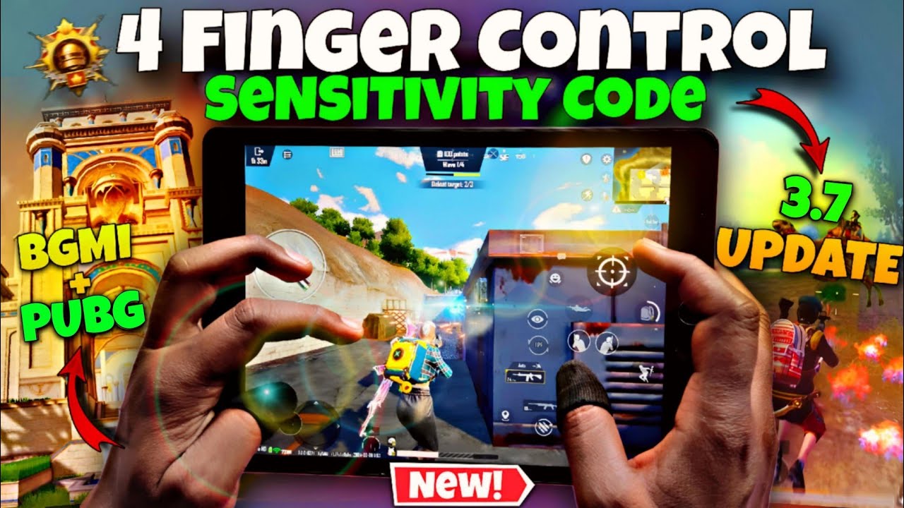 🎯 3.7 Update! BGMI iPad SENSITIVITY & 4 Finger CONTROL Code for iPad 9 ...