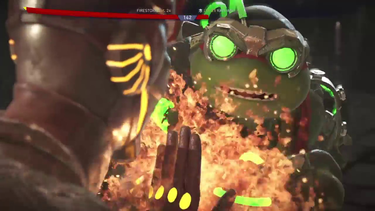 Injustice 2 Firestorm vs Raphael Legendary gear - YouTube