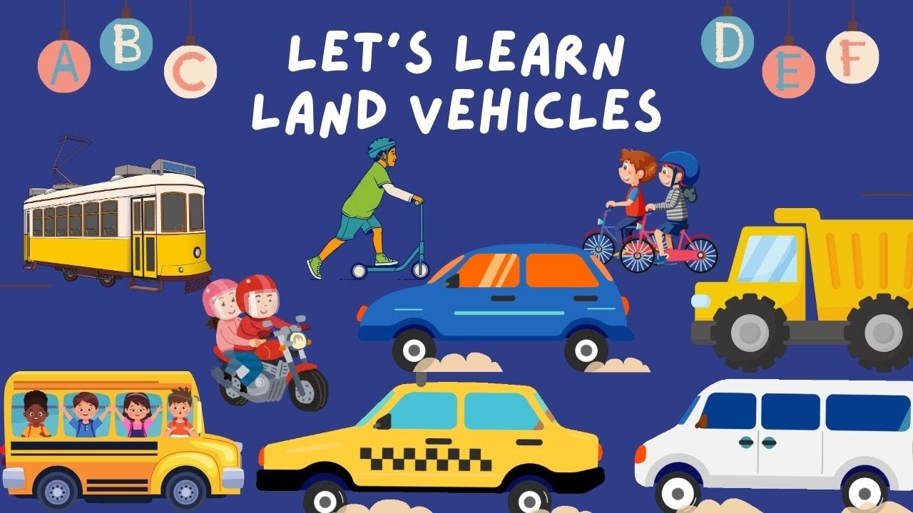 Land Vehicle | Vehicles in English | Vehicles Vocabulary Words - YouTube