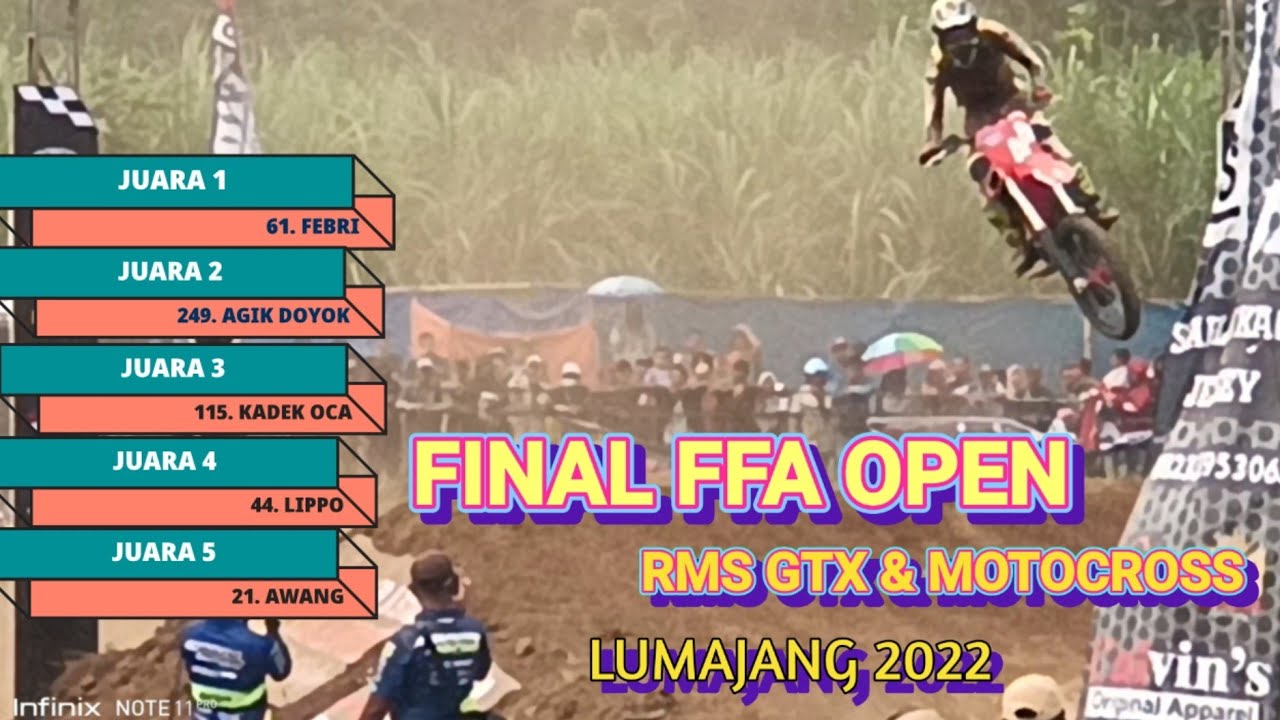 FINAL FFA OPEN RMS GTX & MOTOCROSS LUMAJANG 2022 - YouTube