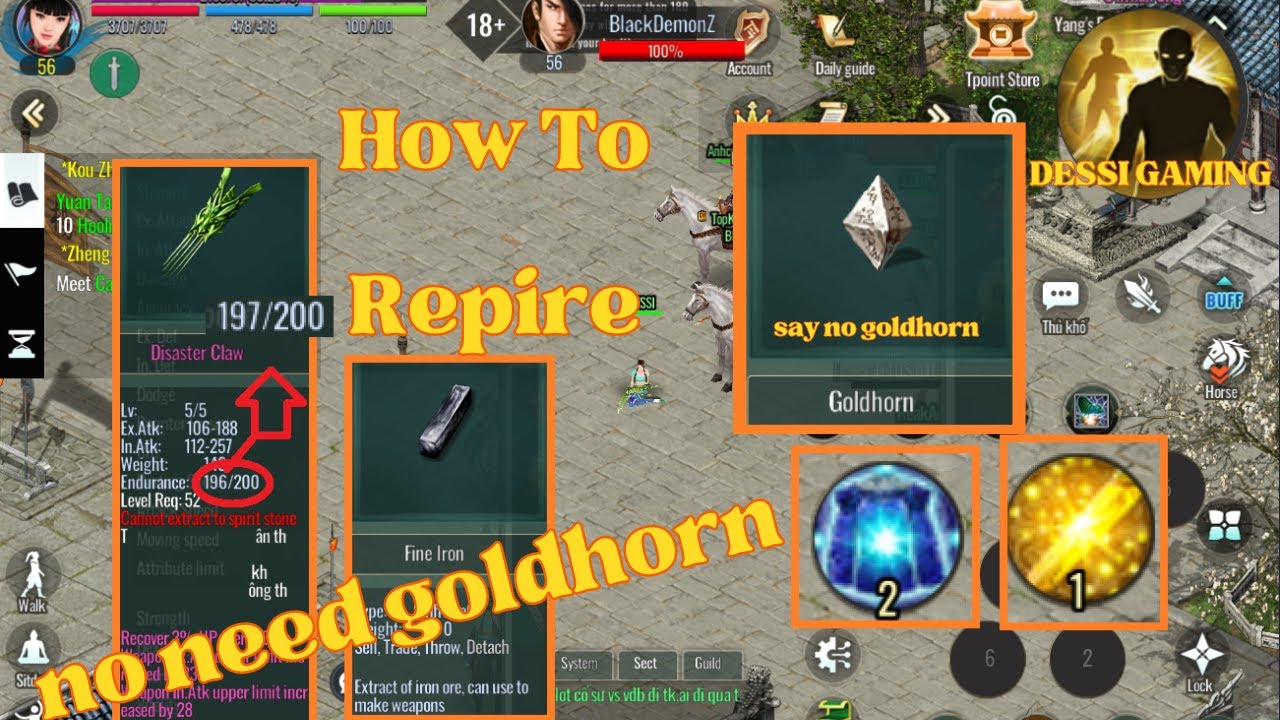 JX2-Mobile How To Repire item No need Goldhornn - YouTube