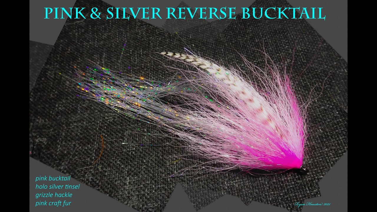 FLY TYING THE SILVER AND PINK REVERSE BUCKTAIL PIKE FLY WITH RYAN ...