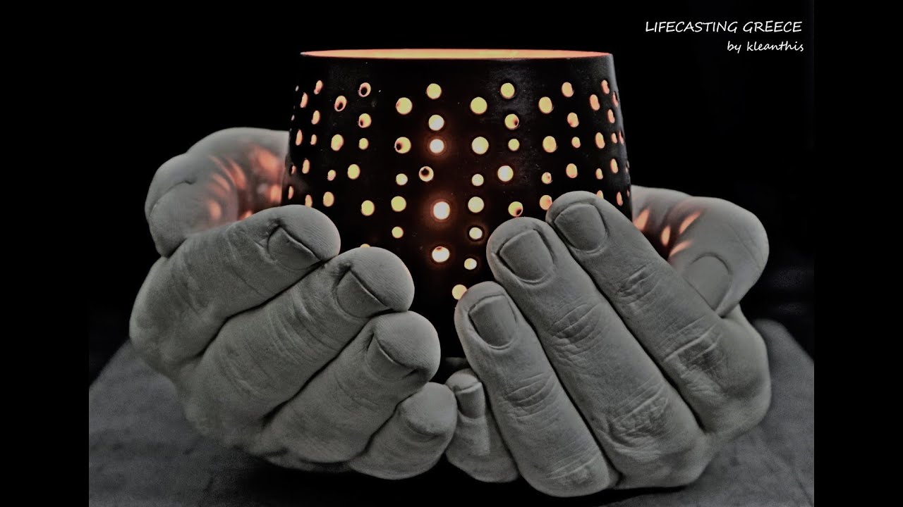 Couple hand-casting process - YouTube