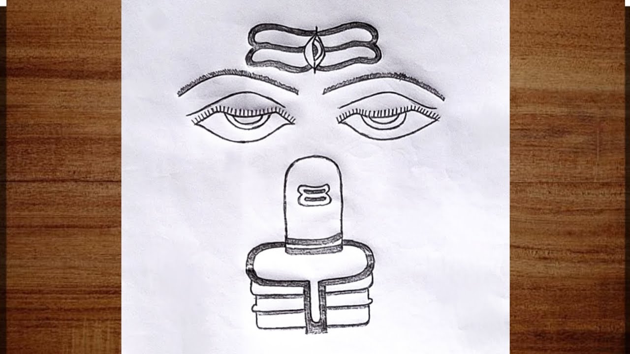 Easy lord Mahadev Drawing ️// How to draw lord Mahadev// Pencil drawing ...
